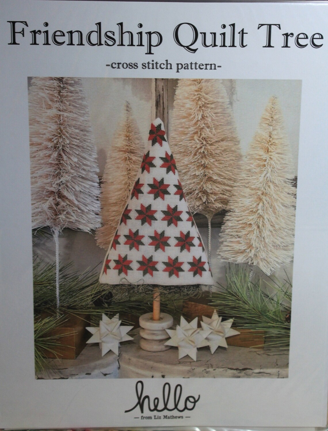 Hello From Liz Mathews Friendship Quilt Tree Cross Stitch - Etsy