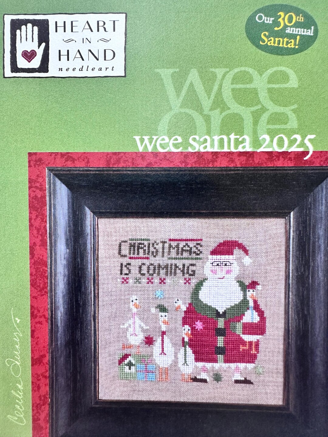 Heart in Hand Needleart Wee One Wee Santa 2025 - Etsy