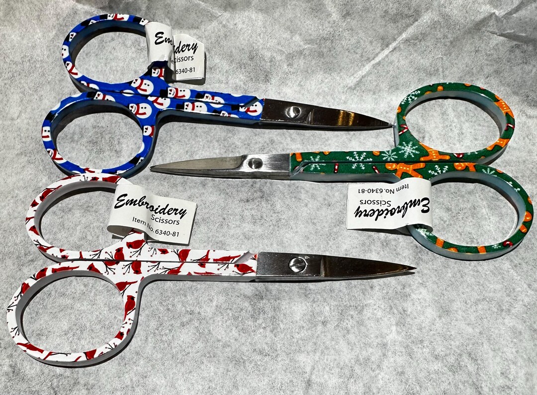Embroidery Scissors - Holiday Themed - Christmas - 4" Embroidery ...