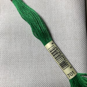 DMC Floss - 666 - 676 - 677 - 680 - 699 - 700 - 701 - 712 - Cross ...