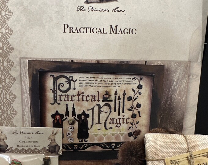 The Primitive Hare - Practical Magic - Pin Set & 30 CT Linen INCLUDED ...