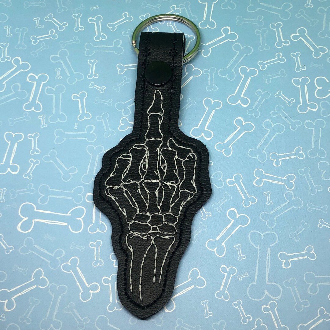 Skeleton Finger Key Fob, Nsfw Gifts, Middle Finger Key Chain, Snap Tab ...