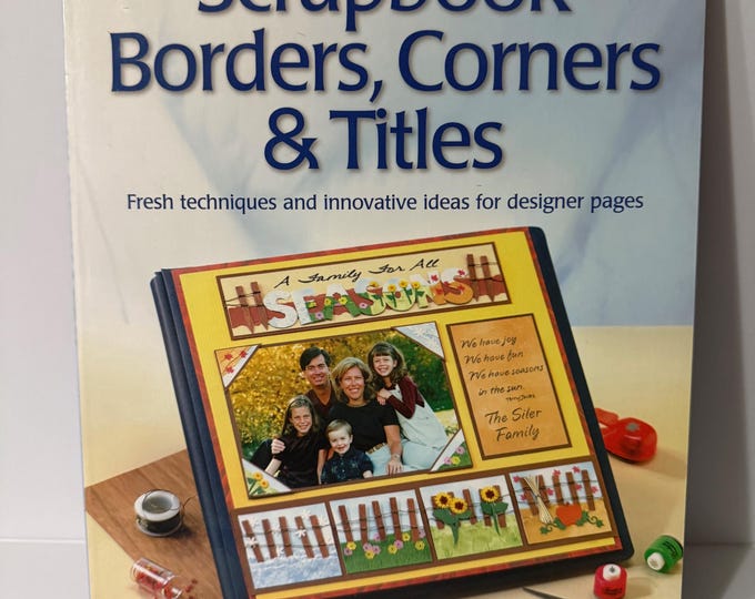 Scrapbook Borders, Corners &titles Book - Etsy