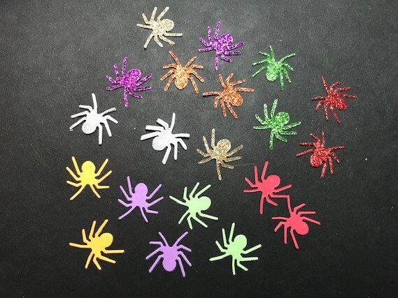 Spider Confetti/die Cut 3/4 In. X 3/4 In. - Etsy
