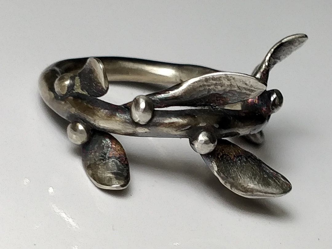 Olive Tree Branch Ring - Etsy