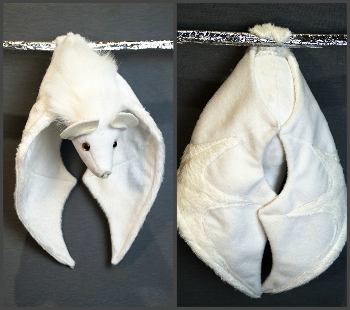 Bat Plush Fruit Bat Albino Flying Fox Halloween Gift Bat - Etsy Canada