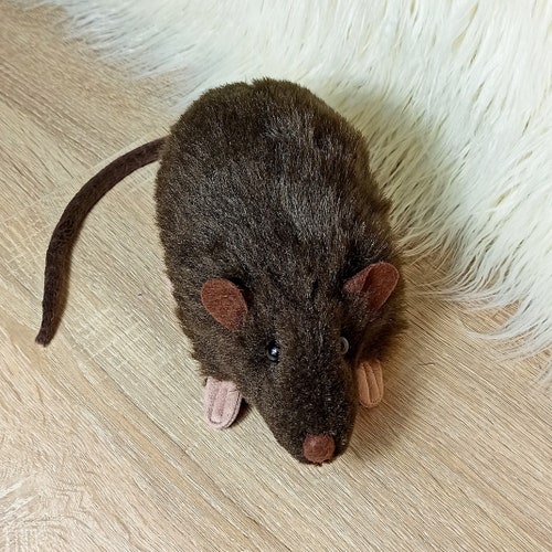 Realistic Fake Plush Mouse Rat White Furry Rat Gift - Etsy