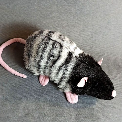 Plush Black Realistic Fake Lifelike Mouse Rat Gift Adoption | Etsy