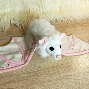 Bat Plush, Albino Flying Fox, Realistic Bat - Etsy