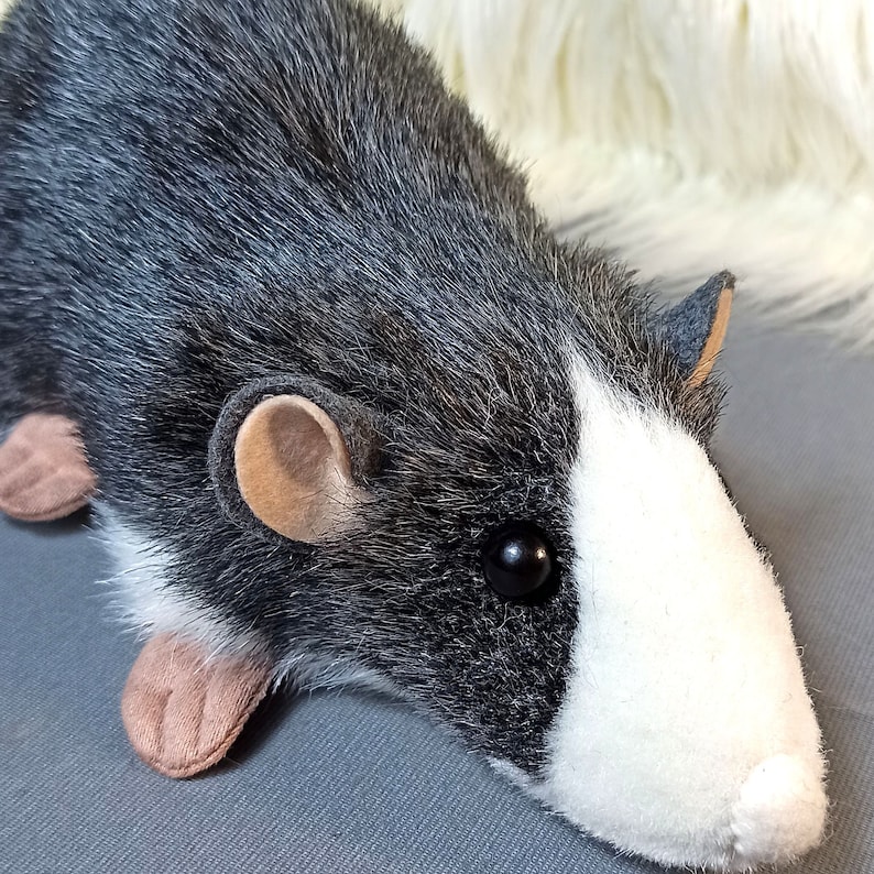 Rat Plush Blazed Berkshire Rat - Etsy
