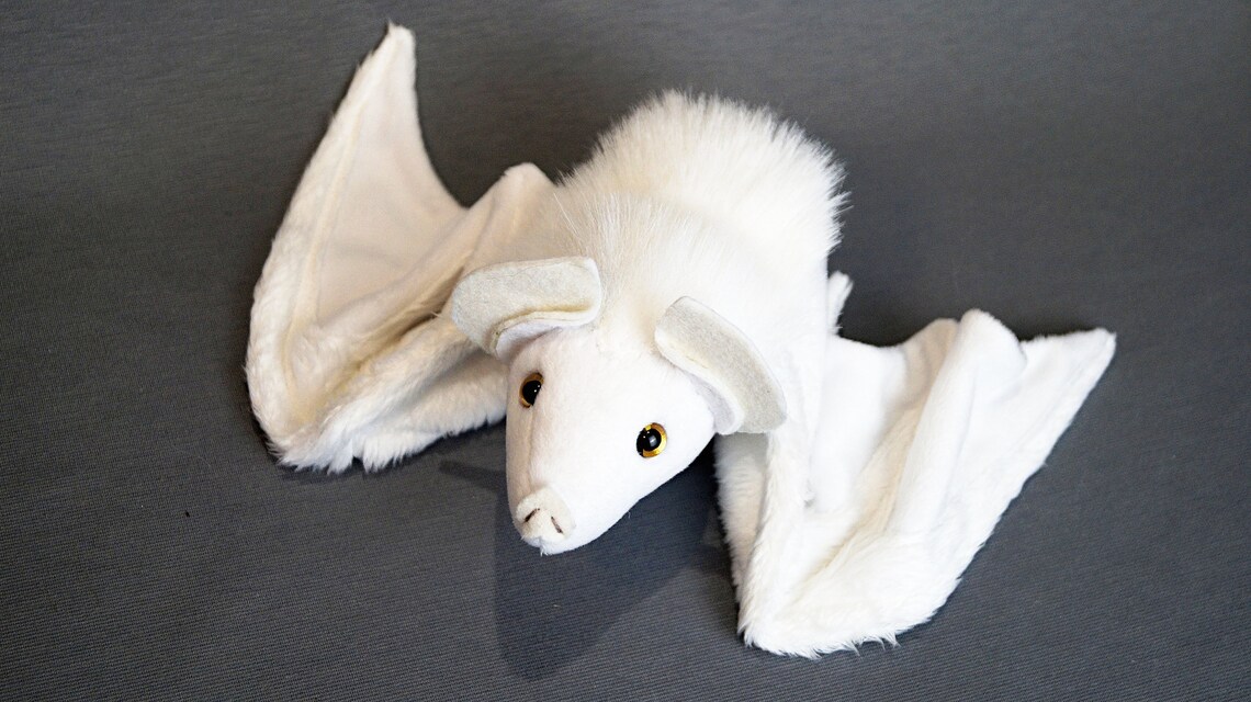 Bat Plush Fruit Bat Albino Flying Fox Halloween Gift Bat - Etsy Canada