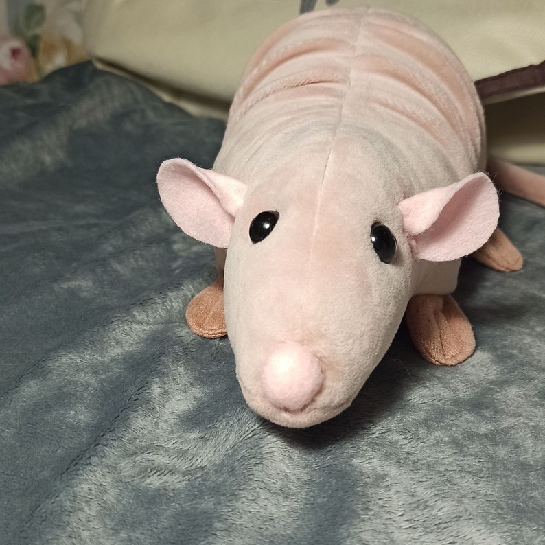 Rat Plush Hairless Rat Pinky Sphinx Rats Original Gift - Etsy