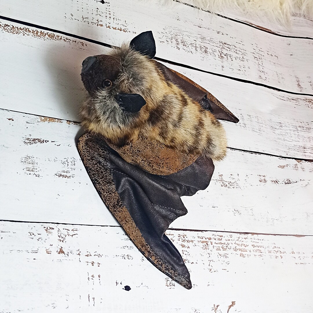 Bat Plush, Leopard Bat, Stuffed Bat - Etsy UK