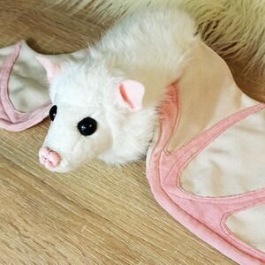 Bat Plush, Albino Flying Fox, Realistic Bat - Etsy
