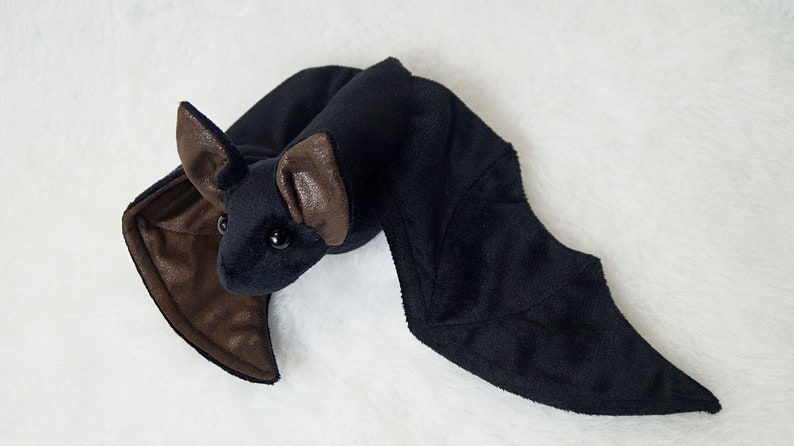 Bat plush Cute plush Stuffed animal Black bat | Etsy