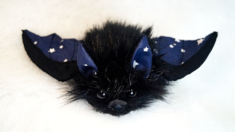 Bat Plush Cute Black Bat Halloween Toy Bat Lovers - Etsy Australia