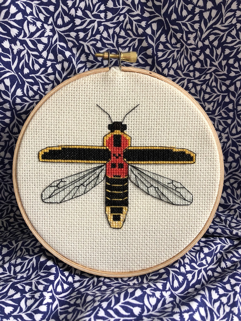 Lightning Bug Firefly Cross Stitch PDF Instant Download - Etsy