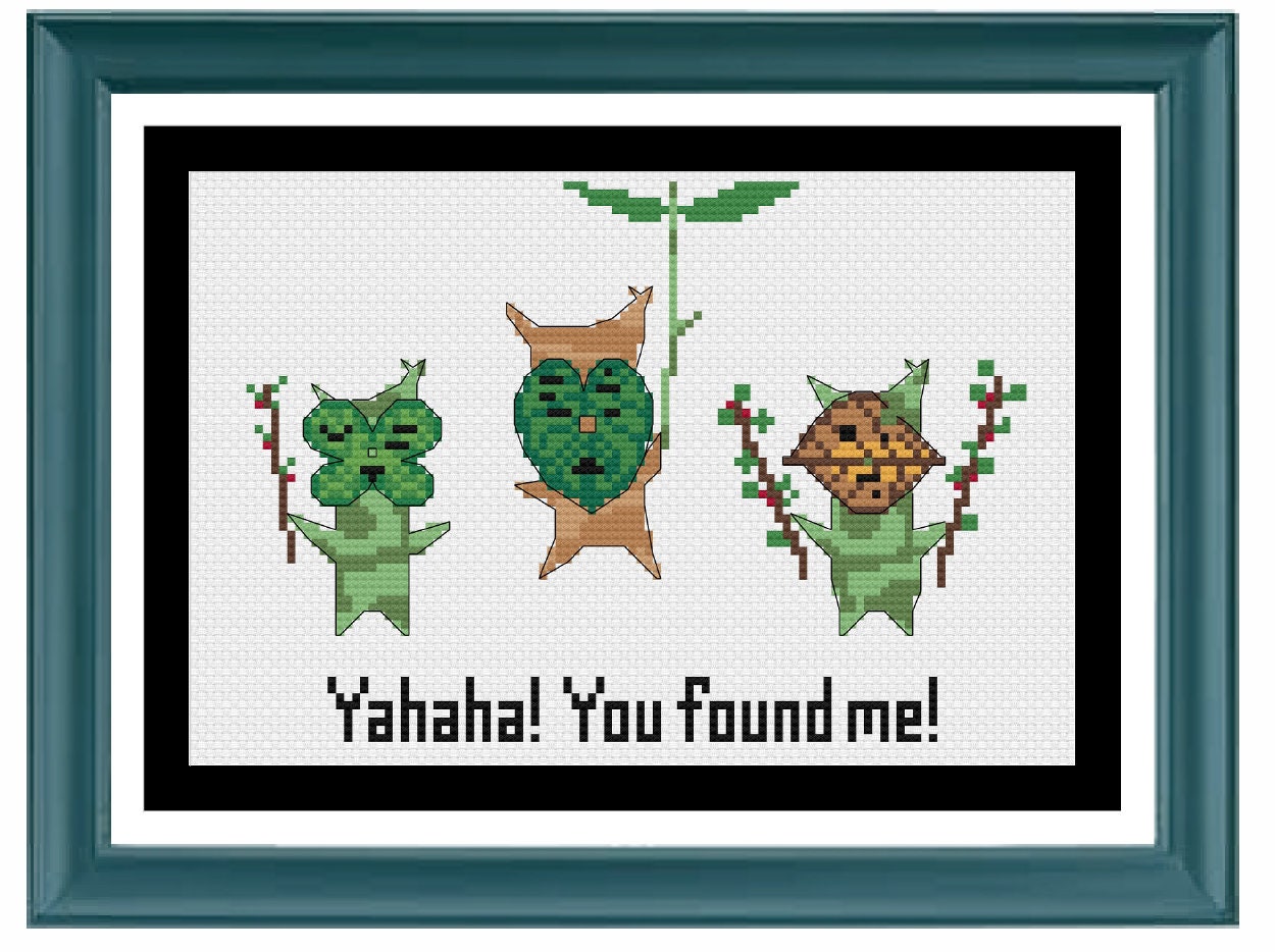 Legend of Zelda Breath of the Wild Korok Cross Stitch Pattern | Etsy