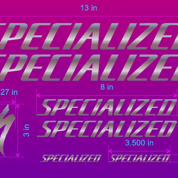 Specialized Bike Decals - Etsy