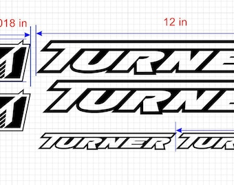 Custom Turner Bikes Frame Decals Stickers. Solid Version. Made | Etsy