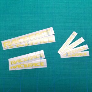 Race Face Logo Decals Stickers. Frame Fork Shock Wheels. Lots of Colors ...