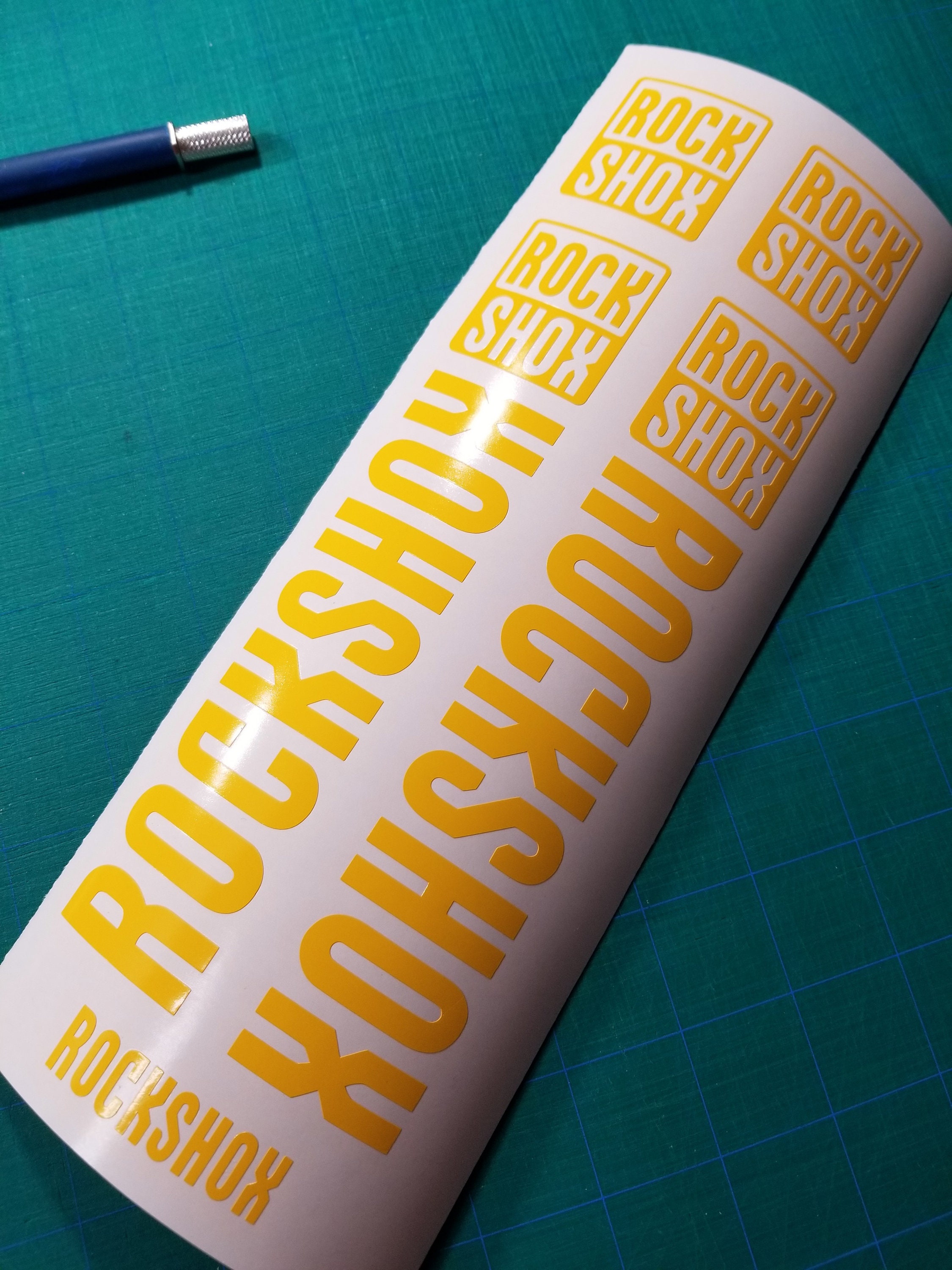 Custom Made Rockshox Fork and Shock Decals Stickers. Die-cut - Etsy