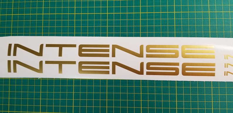 Custom Made Intense Style Bike Frame Decals Stickers. Made From High ...