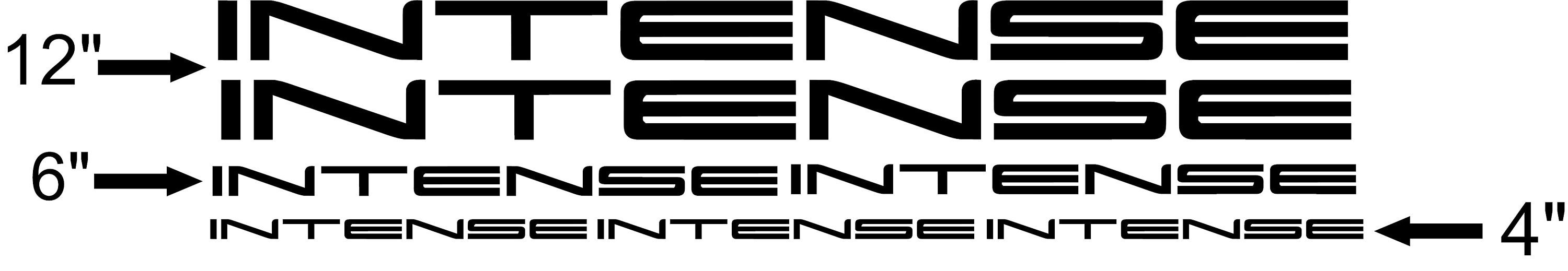 Custom Made Intense Style Bike Frame Decals Stickers. Made | Etsy