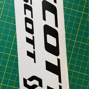 Custom Made Scott Style Bike Frame Decals Stickers. Made From High ...