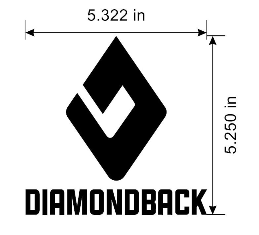 Diamondback Logo Window Decal Sticker. Lots of Colors to Choose From ...