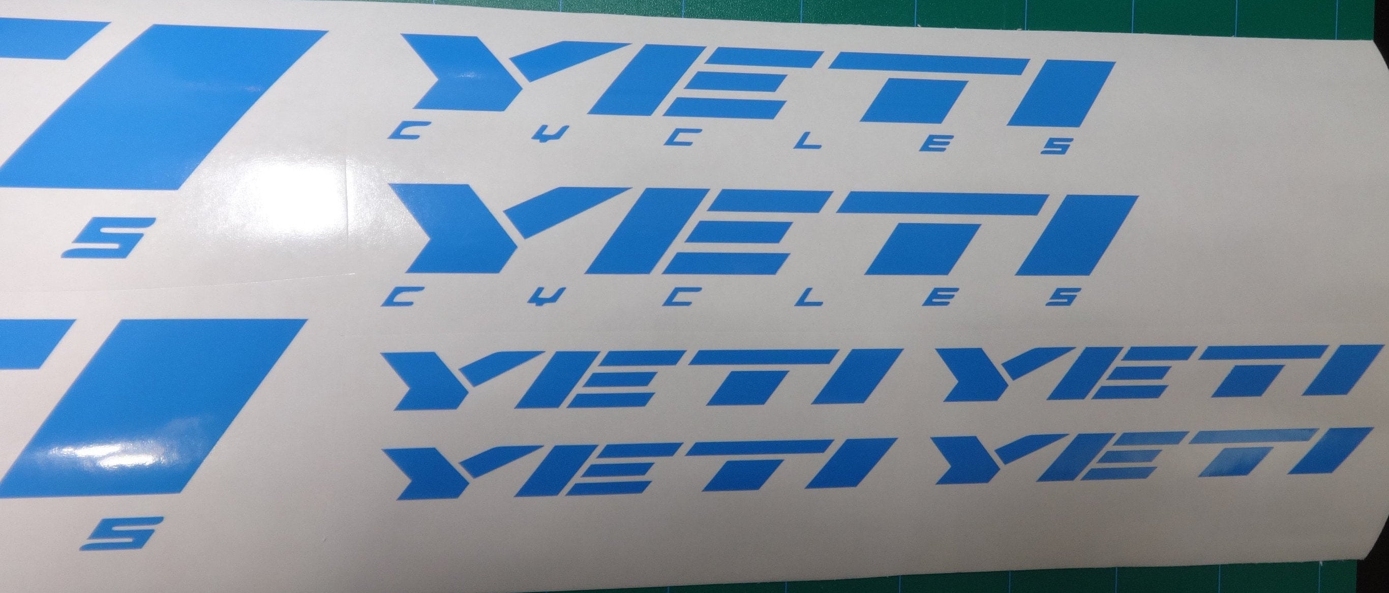 Custom Made Yeti Style Bike Frame Decals Stickers. Made From - Etsy