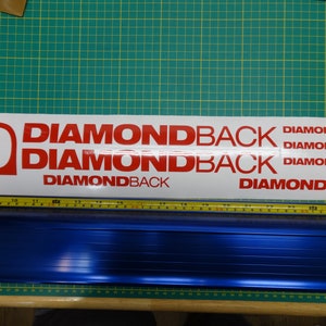 Custom Made Diamondback Style Bike Frame Decals Stickers. Made From ...
