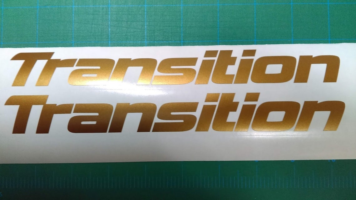 Custom Transition Bikes Frame Decals Stickers. Made From High - Etsy