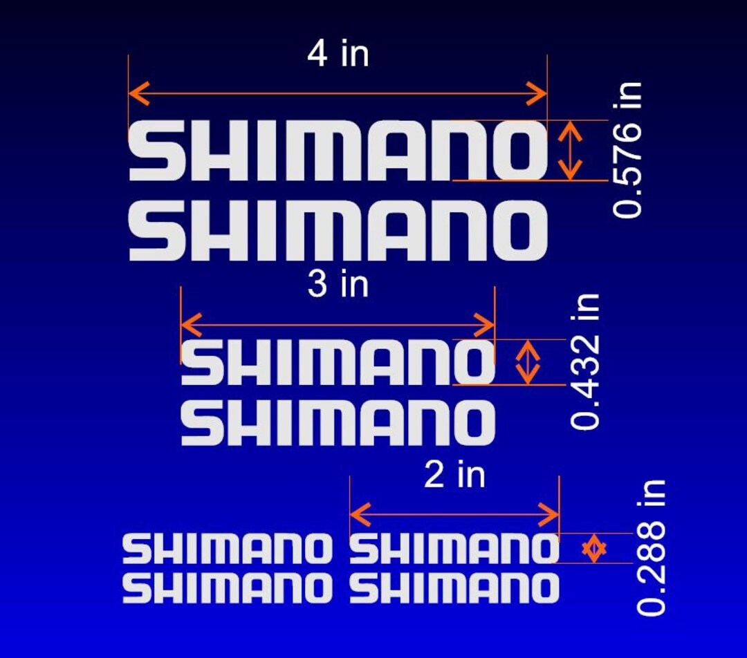 Shimano Logo Decals Stickers. Frame Fork Shock Wheels. Lots of Colors ...