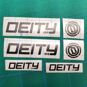 Deity Logo Decals Stickers. Frame Fork Shock Wheels Helmet. Lots of ...