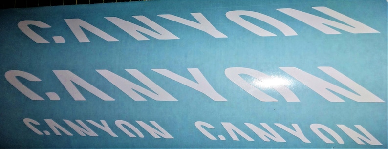 Custom Canyon Bikes Frame Decals Stickers. Made From High Quality Vinyl ...
