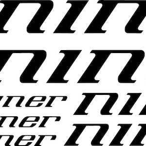 Custom Made Niner Style Bike Frame Decals Stickers. Made From High ...