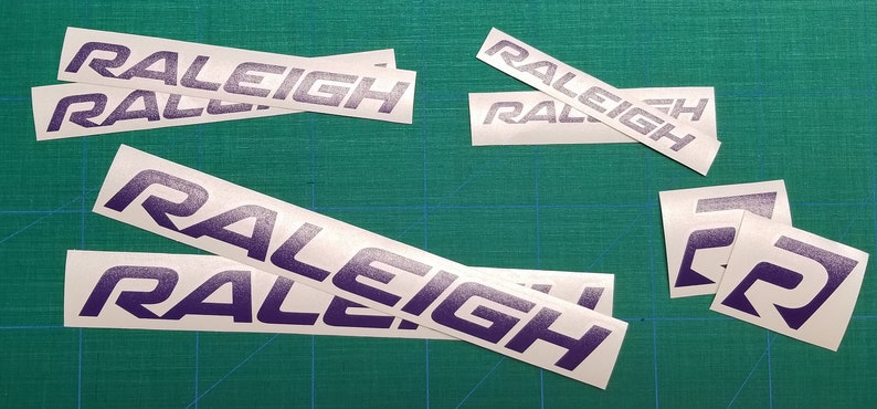 Custom Made Raleigh Style Bike Frame Decals Stickers. Made From High ...