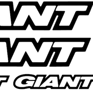 Custom Made Giant Style Bike Frame Decals Stickers. Made From High ...