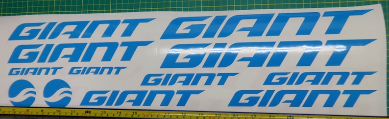 Custom Made Giant Style Bike Frame Decals Stickers. Made From | Etsy
