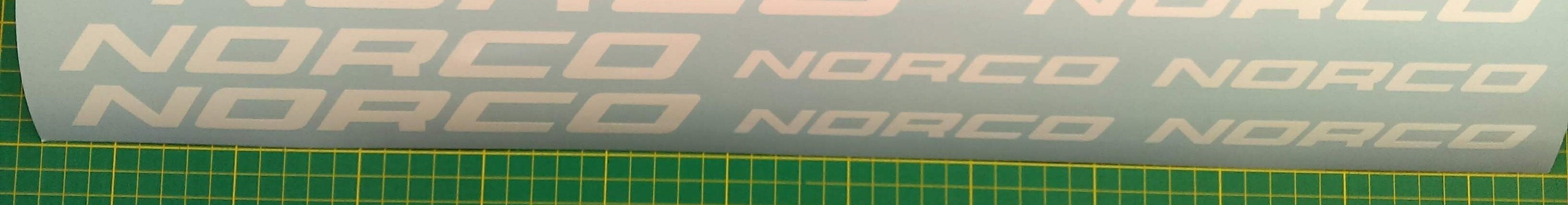 Custom Made Norco Style Bike Frame Decals Stickers. Made From High ...