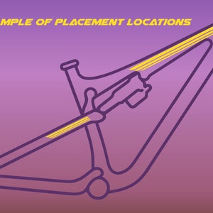 Stripes Bike Frame Accent Kit Decals Stickers. for Mountain, Road, CX ...