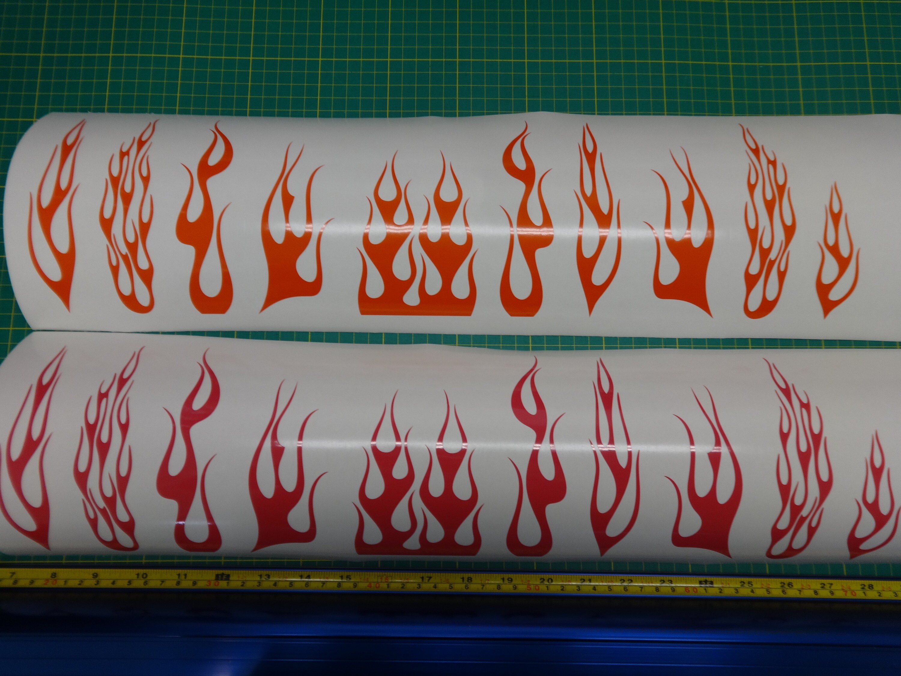 Custom Flames Set Decals Stickers. Made From High Quality | Etsy