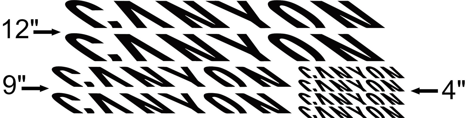 Custom Canyon Bikes Frame Decals Stickers. Made From High | Etsy