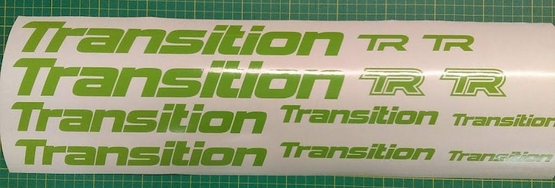 Custom Transition Bikes Frame Decals Stickers. Made From High - Etsy