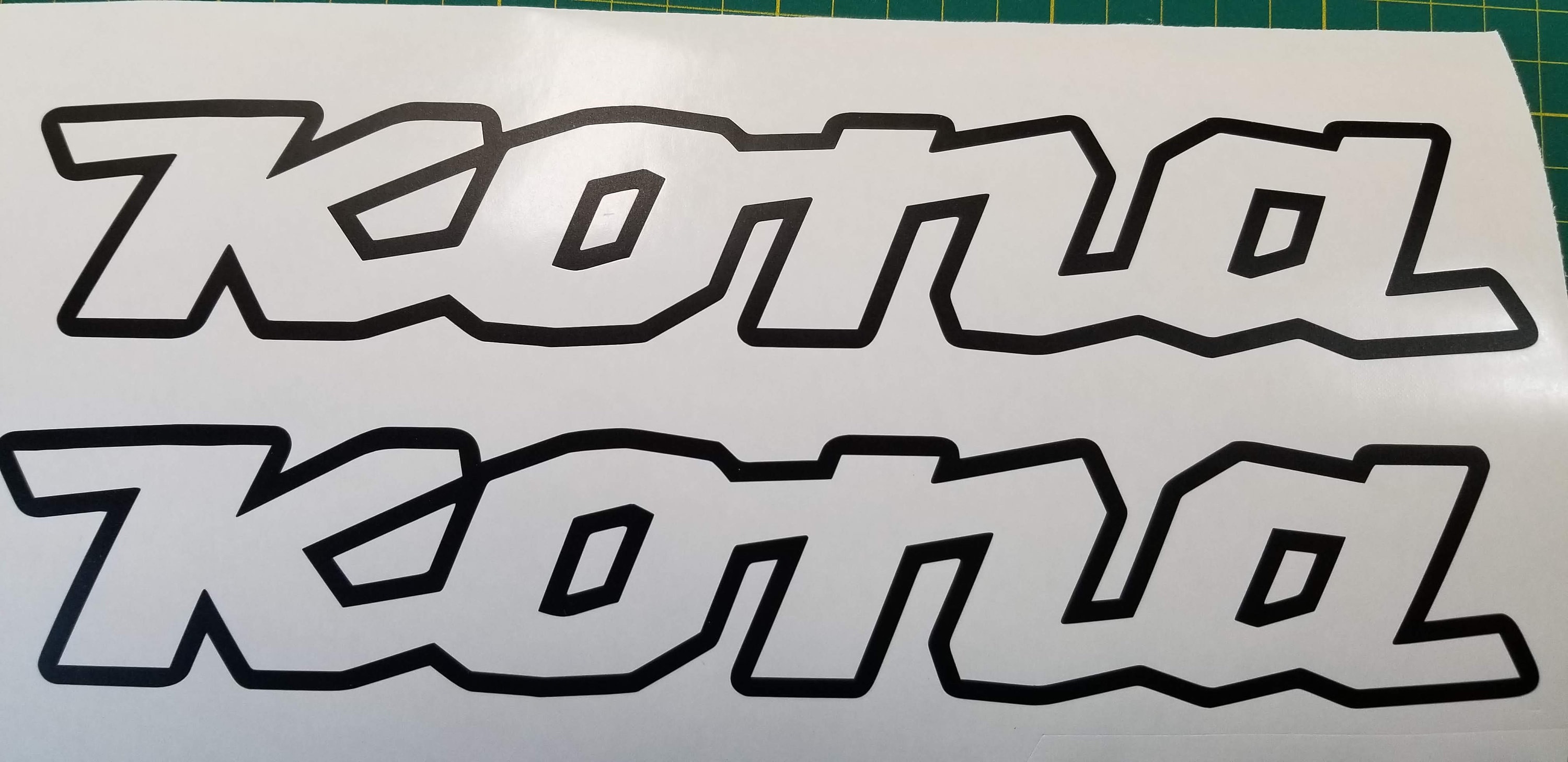 Custom Made Kona Style Bike Frame Decals Stickers. Made From - Etsy