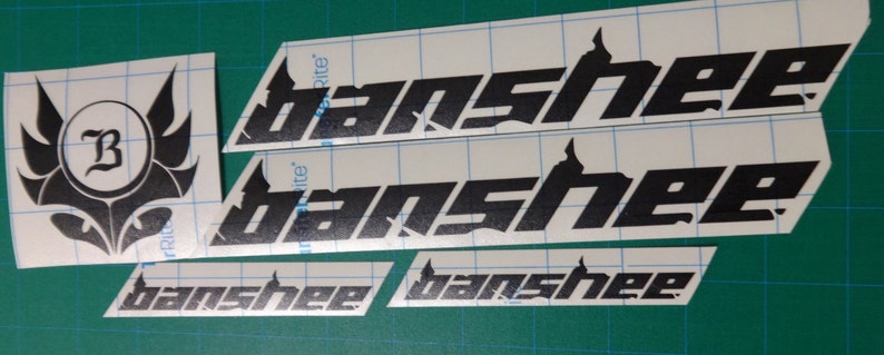 Custom Made Banshee Style Bike Frame Decals Stickers. Made | Etsy