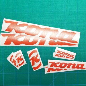Custom Kona Bikes Frame Decals Stickers. Made From High Quality Vinyl ...