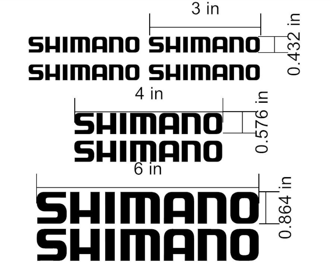 Shimano Logo Decals Stickers. Frame Fork Shock Wheels. Lots of Colors ...