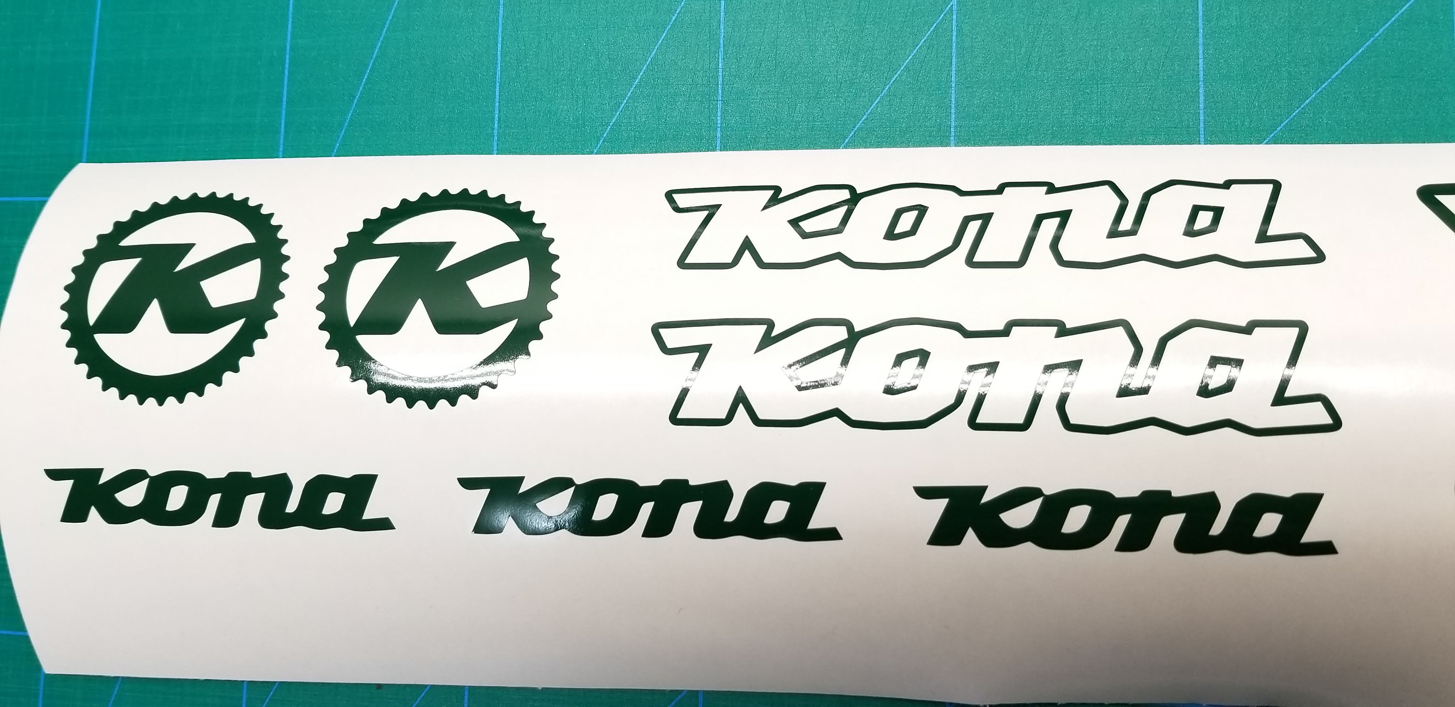 Custom Made Kona Style Bike Frame Decals Stickers. Made From High ...